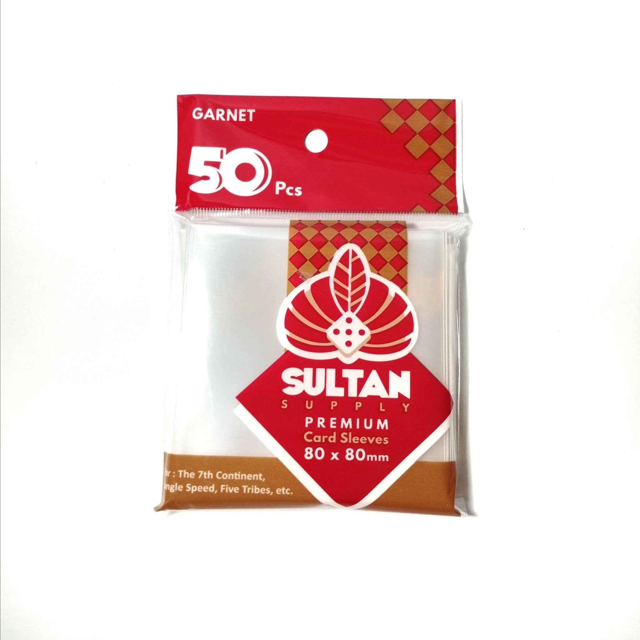 Sultan Supply Premium Card Sleeves: 80 x 80 Medium Square Garnet – Our ...